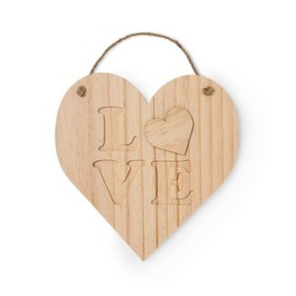 Wall Decor | Heart Shape Love Valentine Wall Hanging Wood Sign | Poshmark